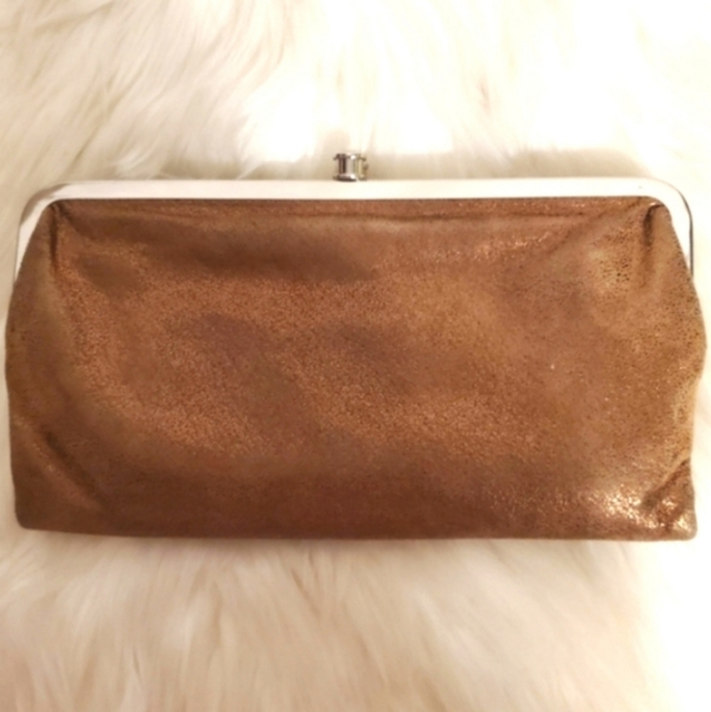 Hobo The Original Bronze Metallic 'Lauren' Wallet - Gem